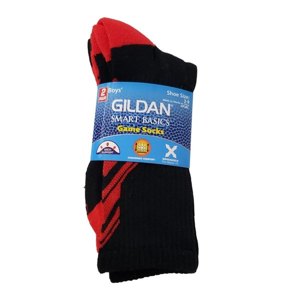 Gildan | Accessories | Gildan 2 Boys Socks Arch Support Cushioned ...